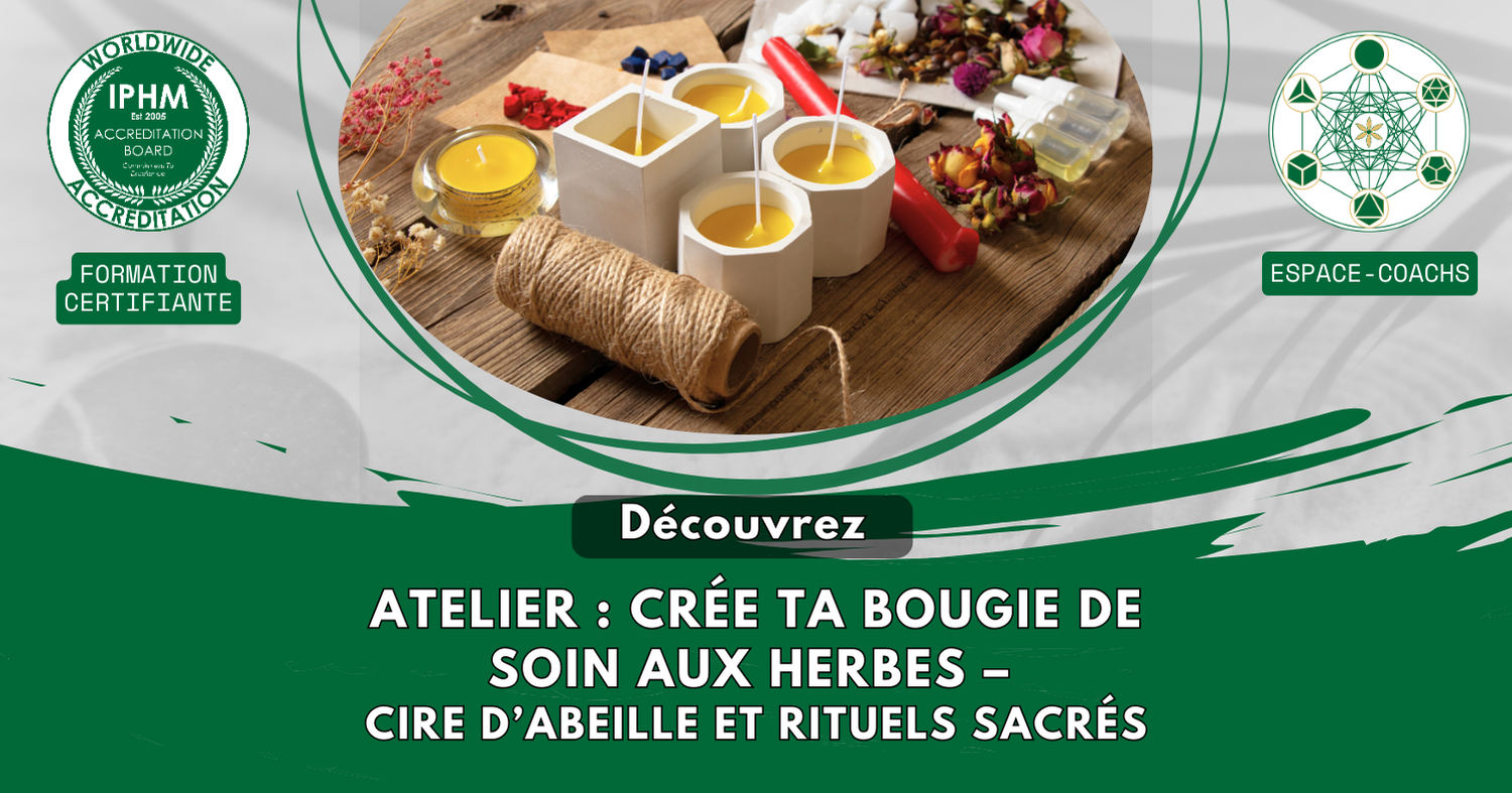 Atelier pour créer ta bougie de soin aux herbes – Cire d’abeille et ...
